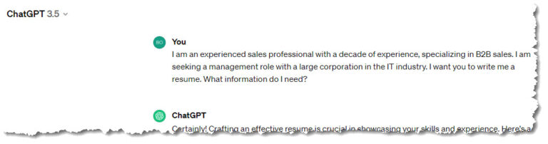 How to Use ChatGPT To Write a Sales Resume: A Step-by-Step Guide ...